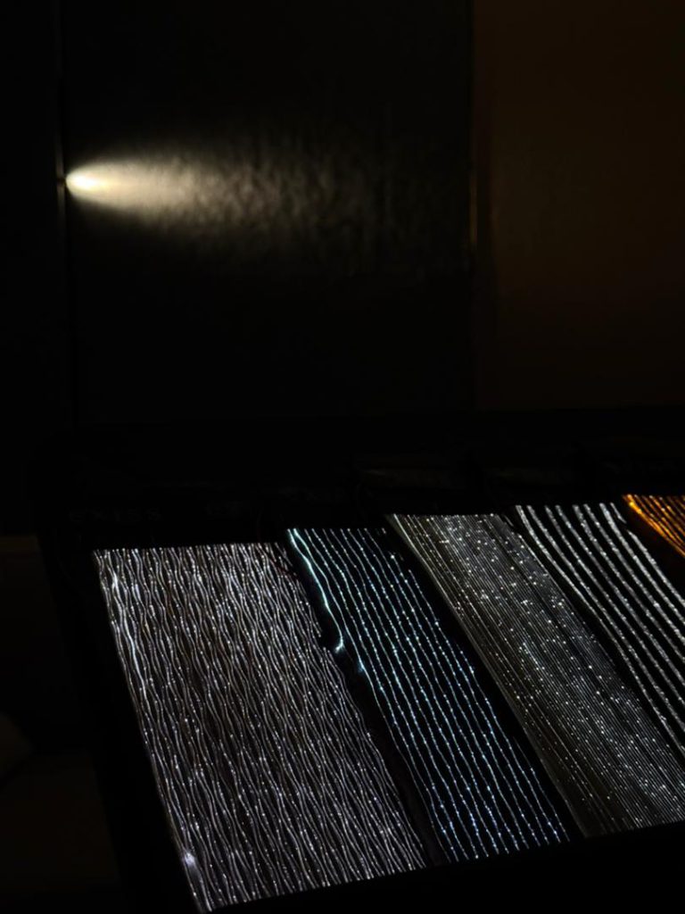 Luminous Curtains; Sometimes materials convey emotions on your behalf ...